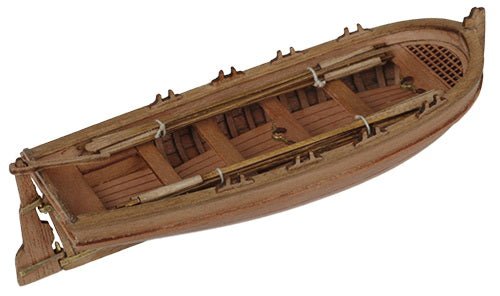 1/72 Wooden boat with oars model kit- Master Korabel